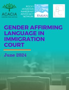 Gender Affirming Language in Immigration Court – The Gault Center