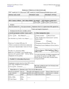Defendant Immigration Questionnaire – The Gault Center